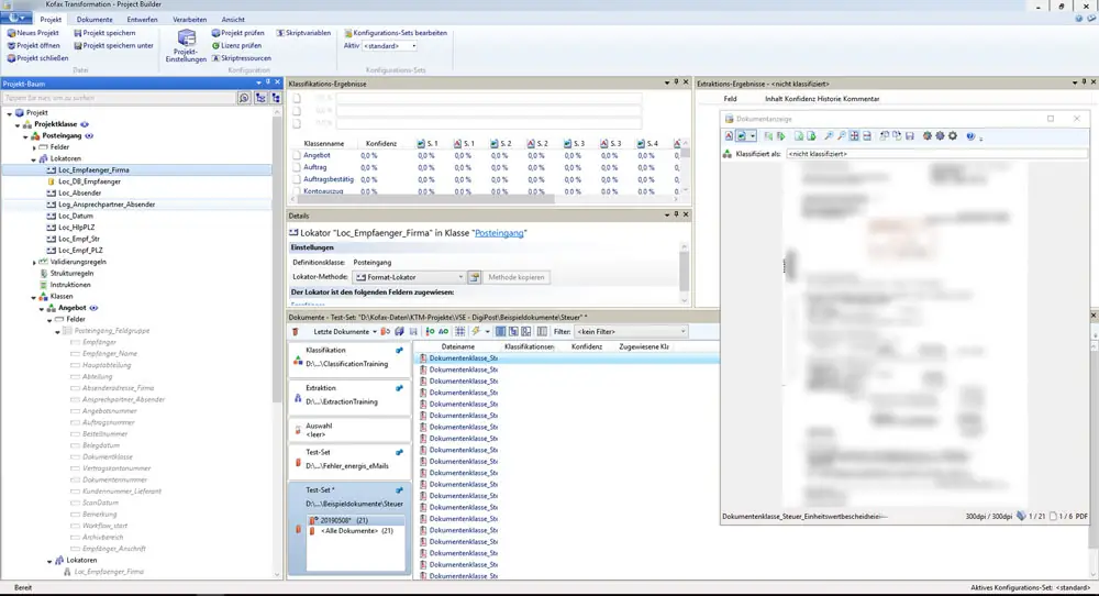 Automatische Dokumentenverarbeitung mit Kofax Transformation
