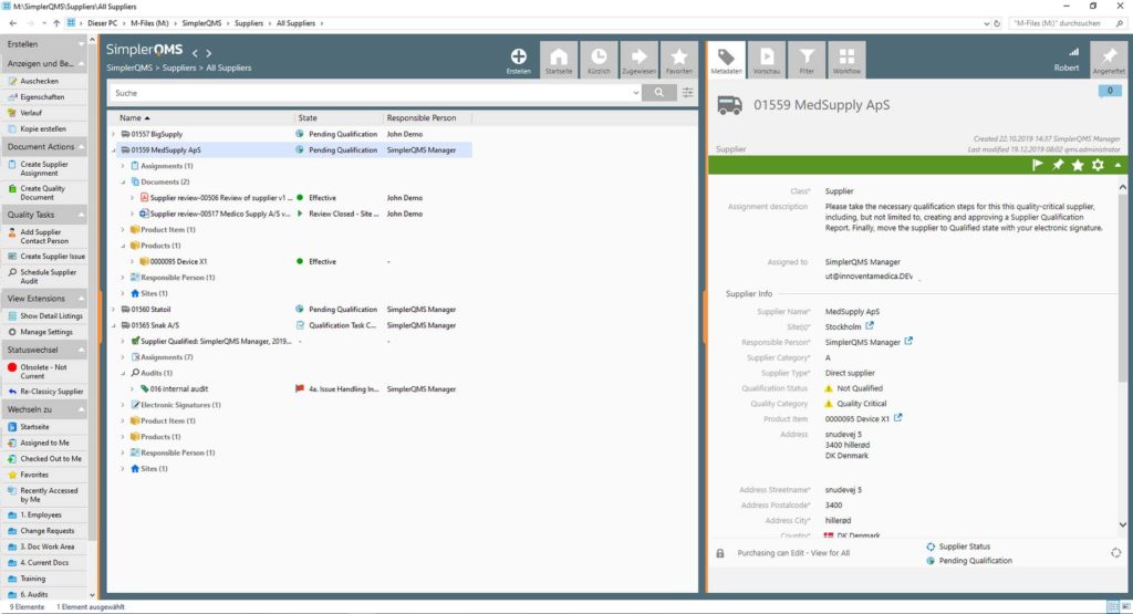 Das Qualitätsmanagementsystem (QMS) für Life Science