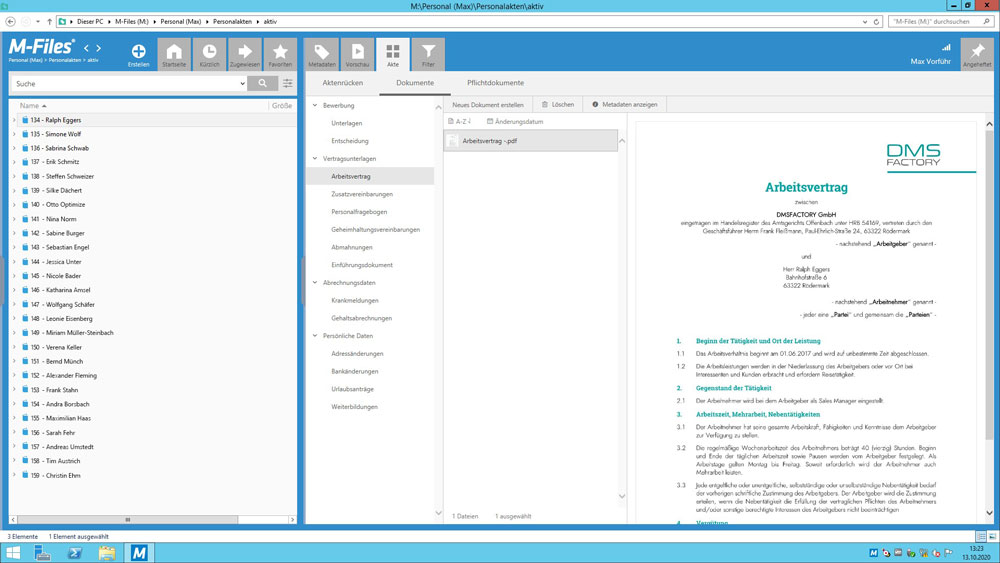 Die digitale Personalakte für Ihr Personalmanagement