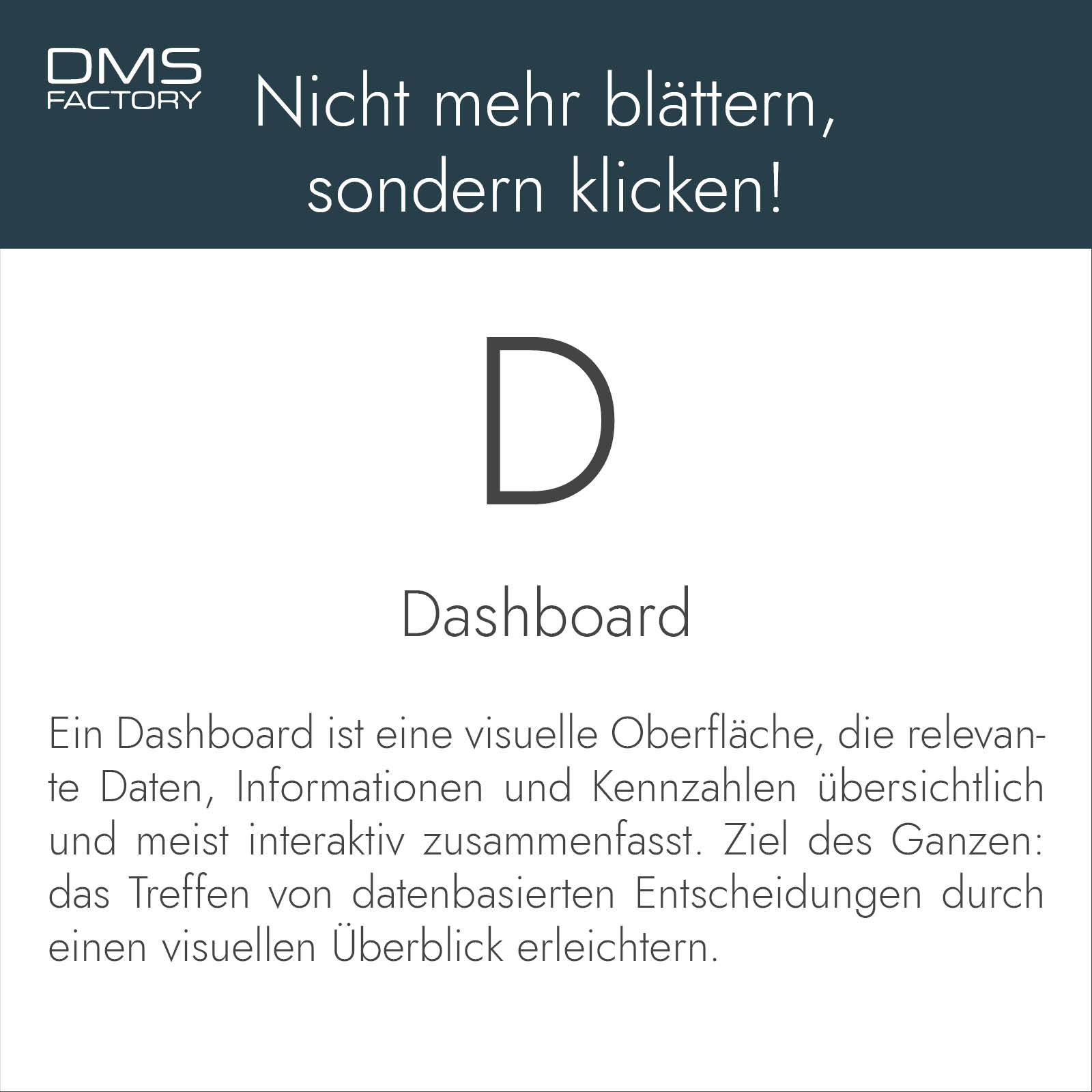 Was ist ein Dashboard - Das Glossar der DMSFACTORY